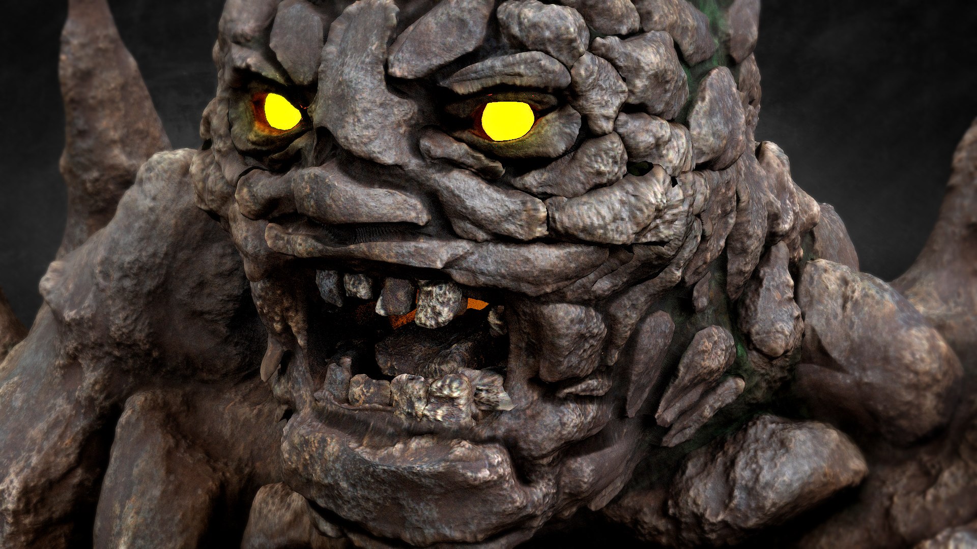 Rock Elemental Golem 3D Model - TurboSquid 2072691