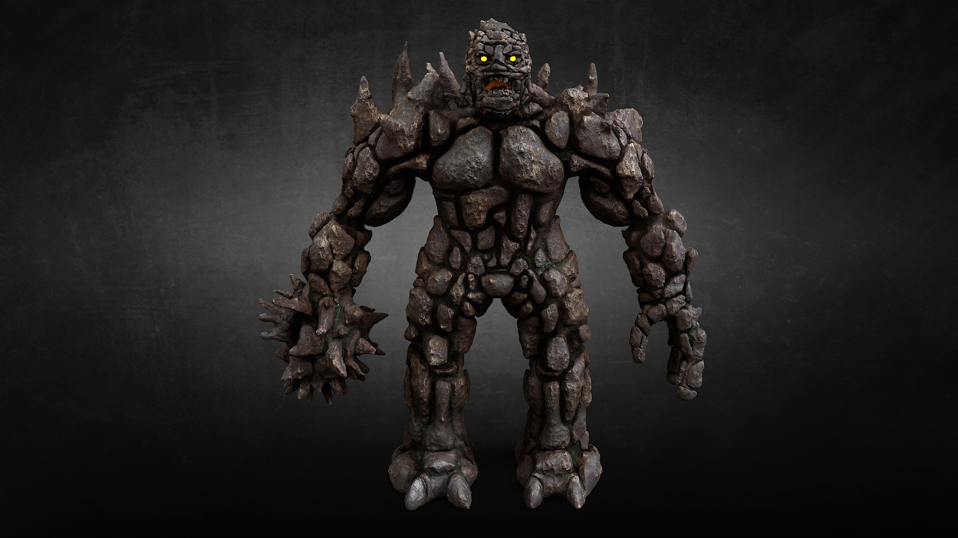 Rock Elemental Golem 3D Model - TurboSquid 2072691