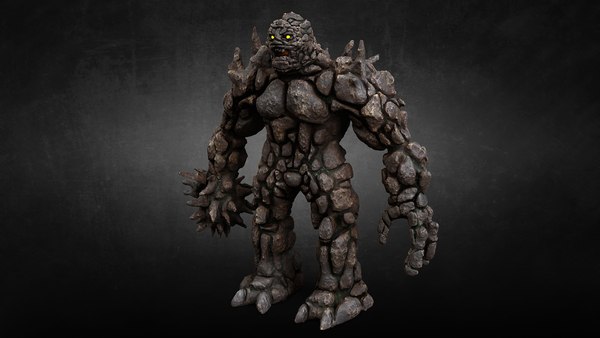modelo 3d Gólem elemental de roca - TurboSquid 2072691