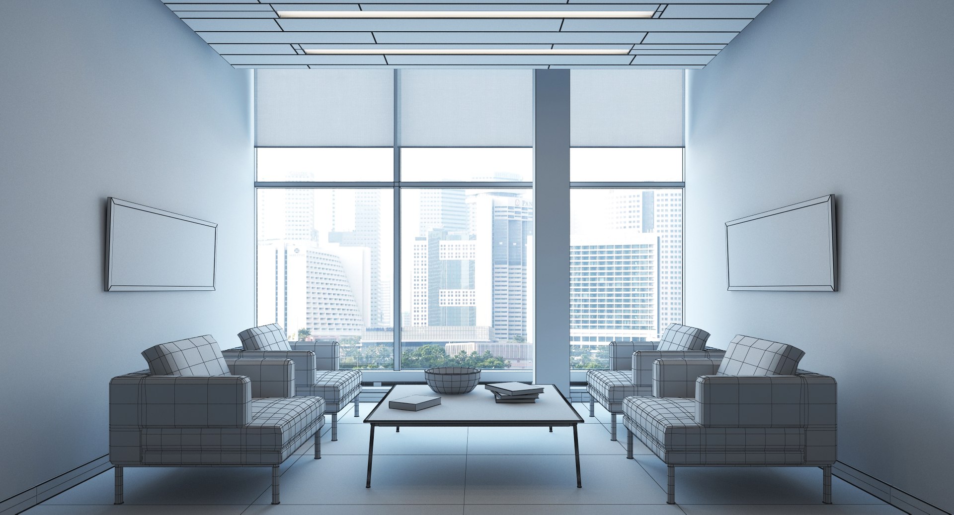 interior simple lounge model