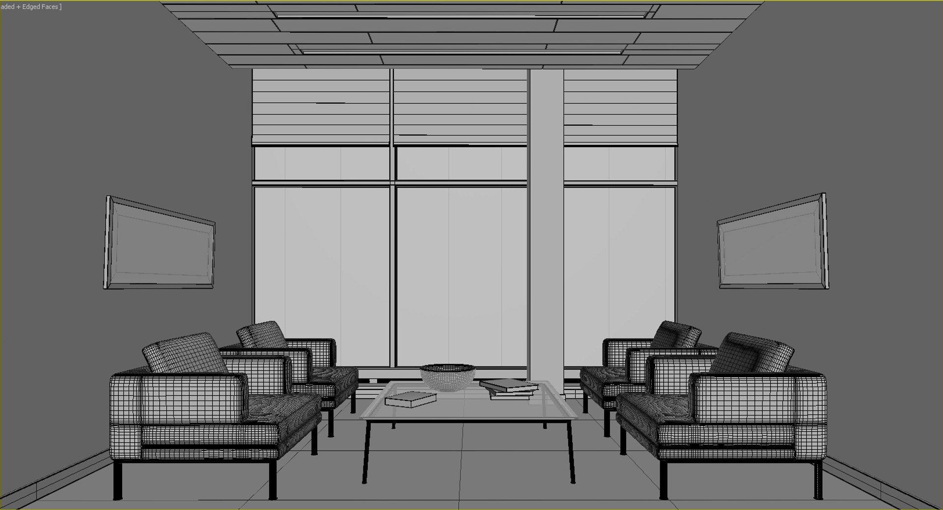 interior simple lounge model