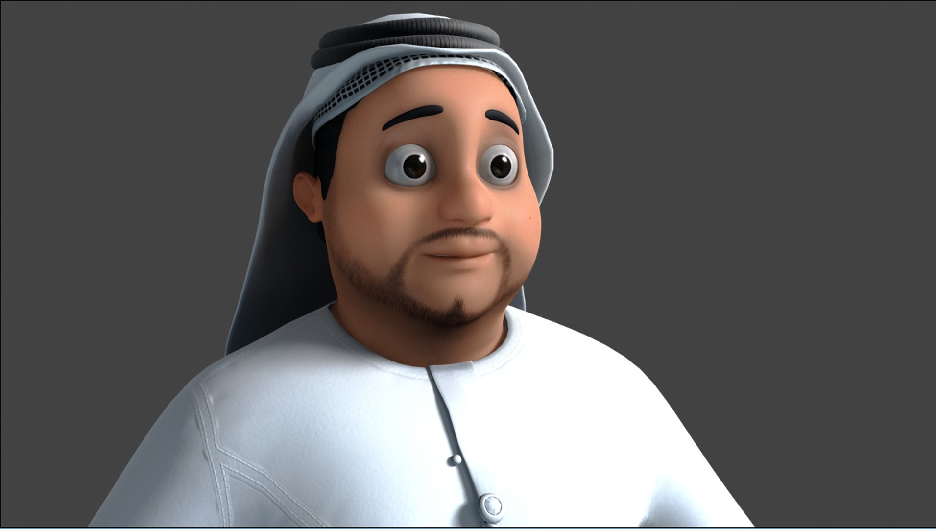 3D Cartoon Arab Man Rigged - TurboSquid 1281951