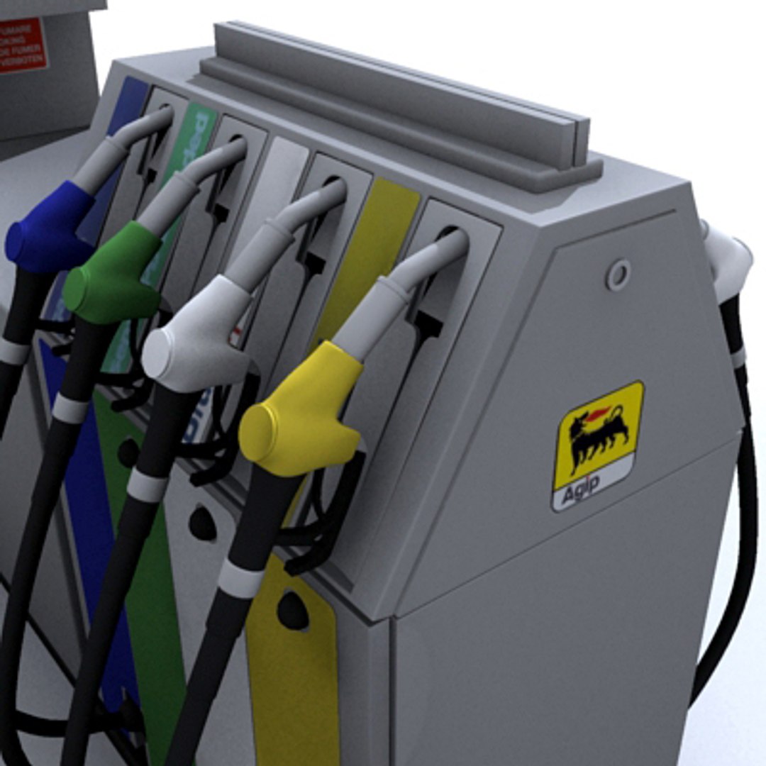 3d Model Petrol Pump