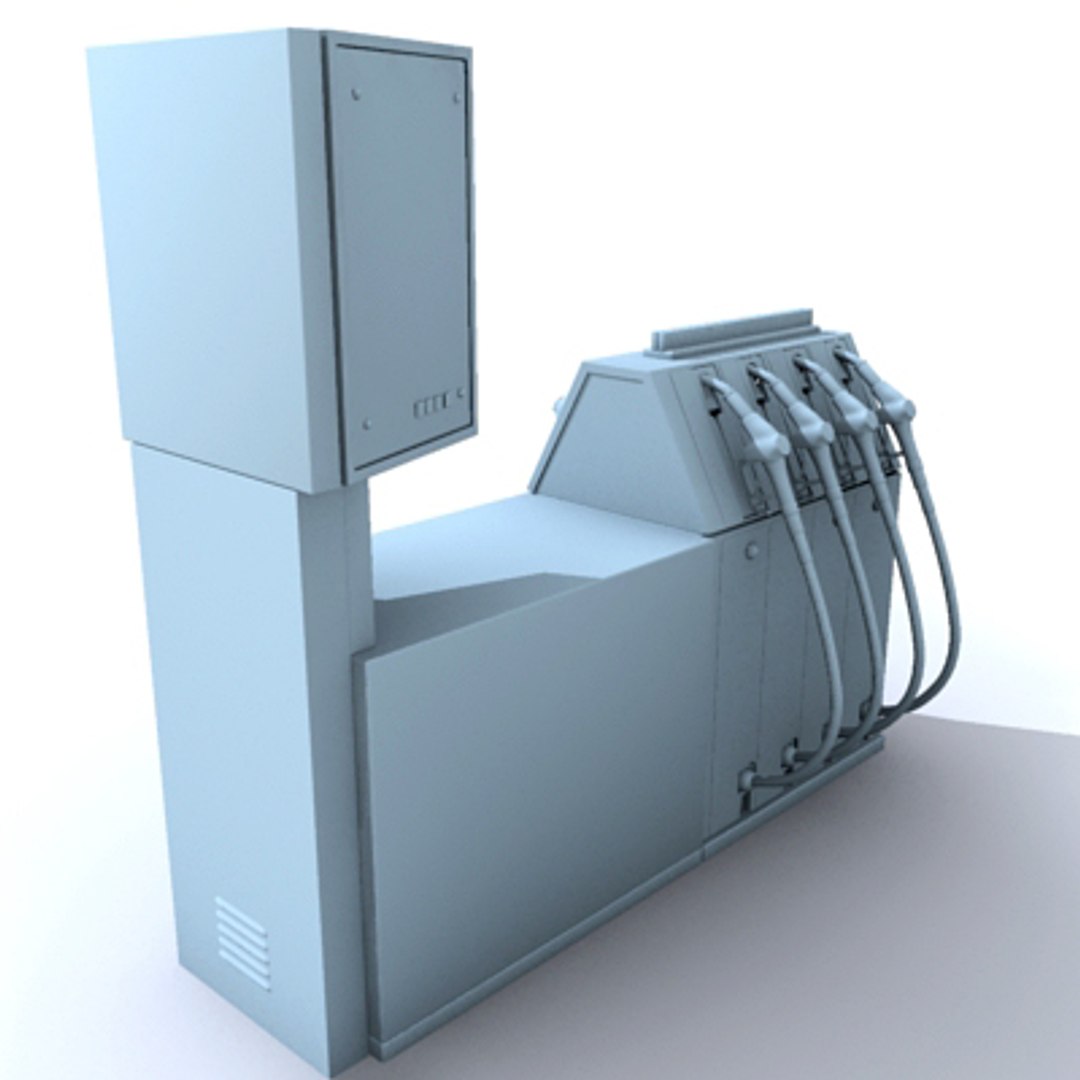 3d Model Petrol Pump