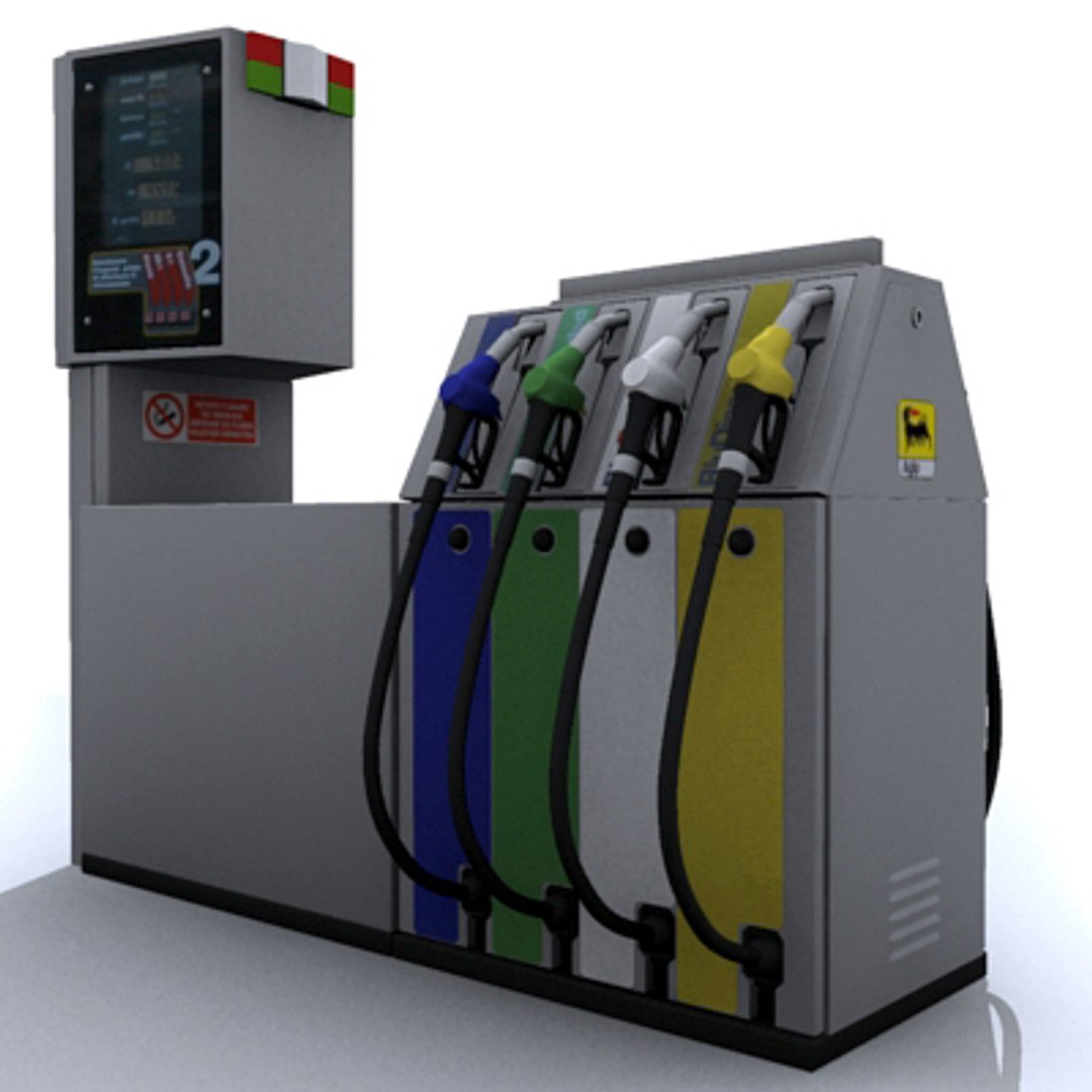 3d Model Petrol Pump