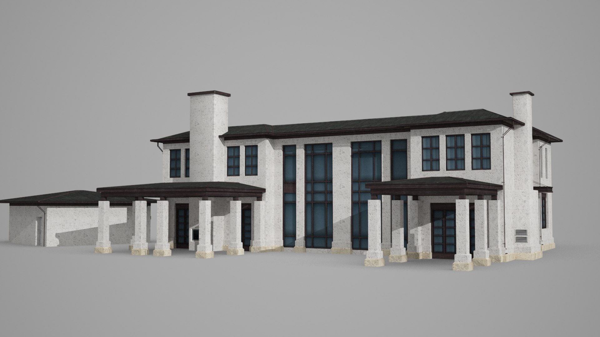 Modern architecture large 3D model - TurboSquid 1631312