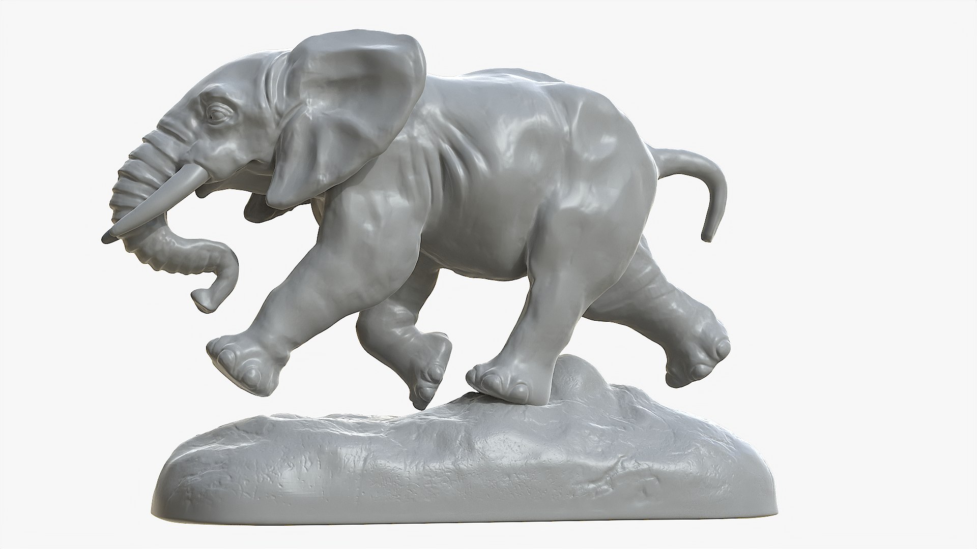 Printable Running Elephant 3D Model - TurboSquid 1924671