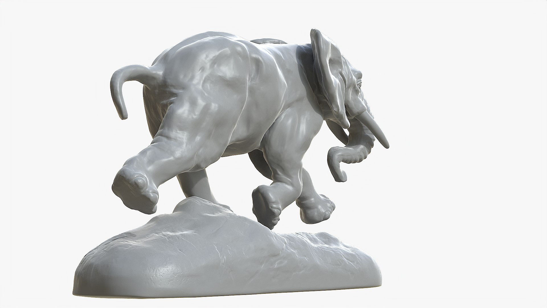 Printable Running Elephant 3D Model - TurboSquid 1924671