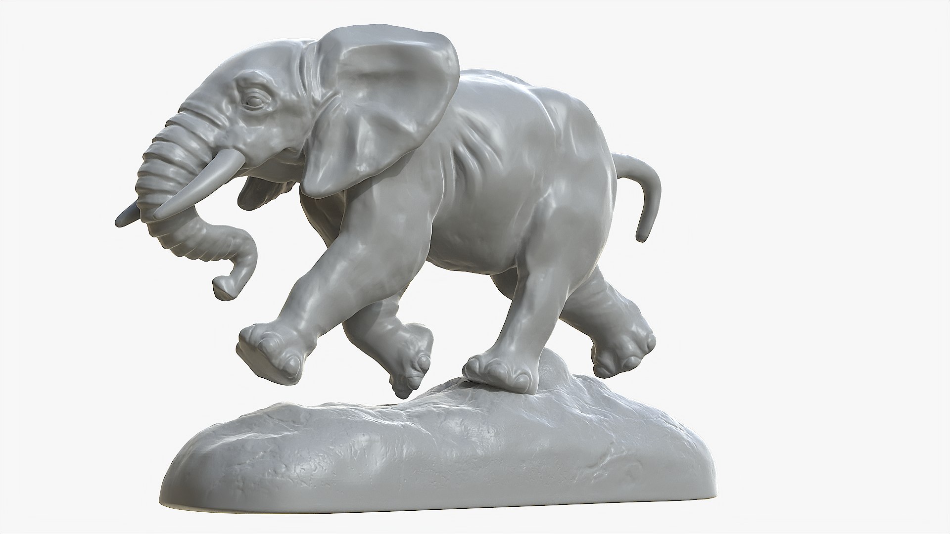 Printable Running Elephant 3D Model - TurboSquid 1924671