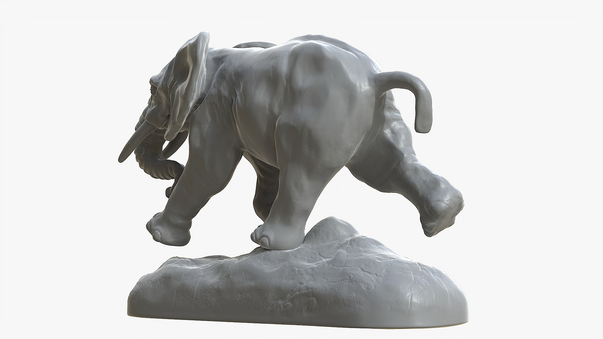 Printable Running Elephant 3D Model - TurboSquid 1924671
