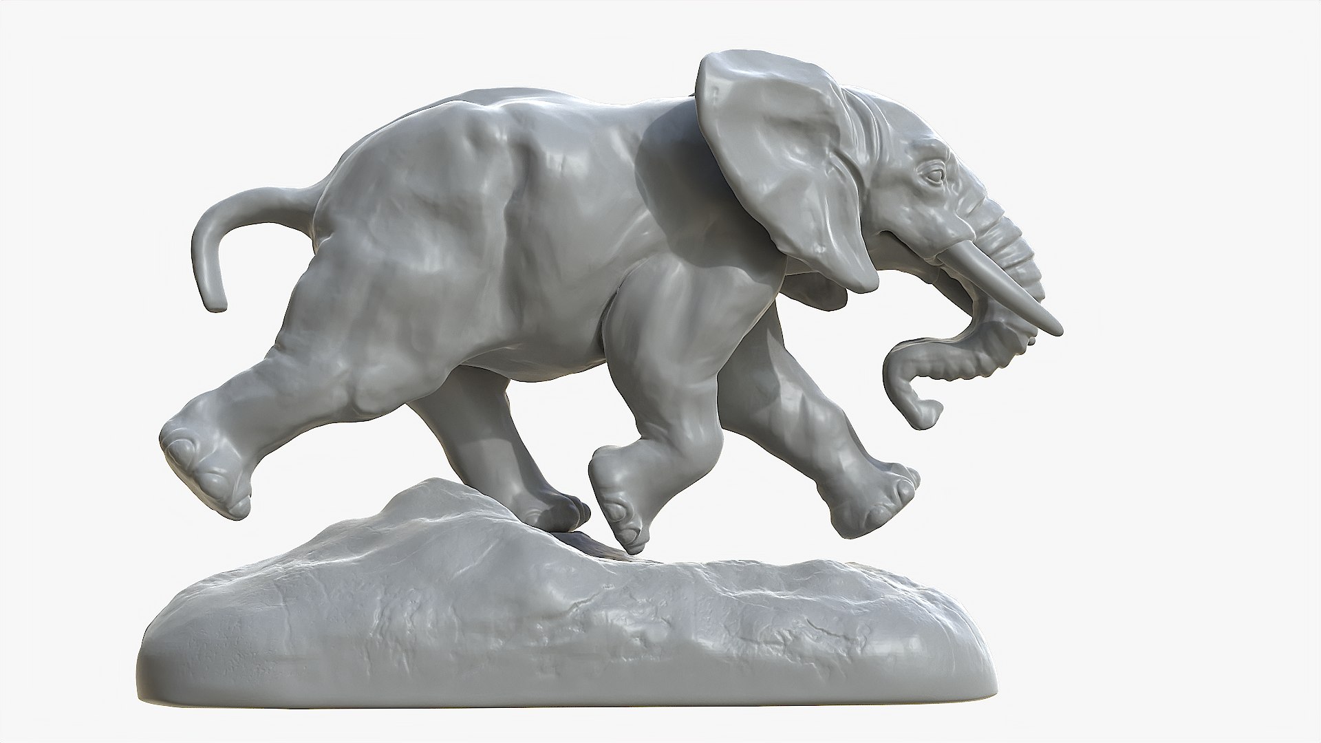 Printable Running Elephant 3D Model - TurboSquid 1924671