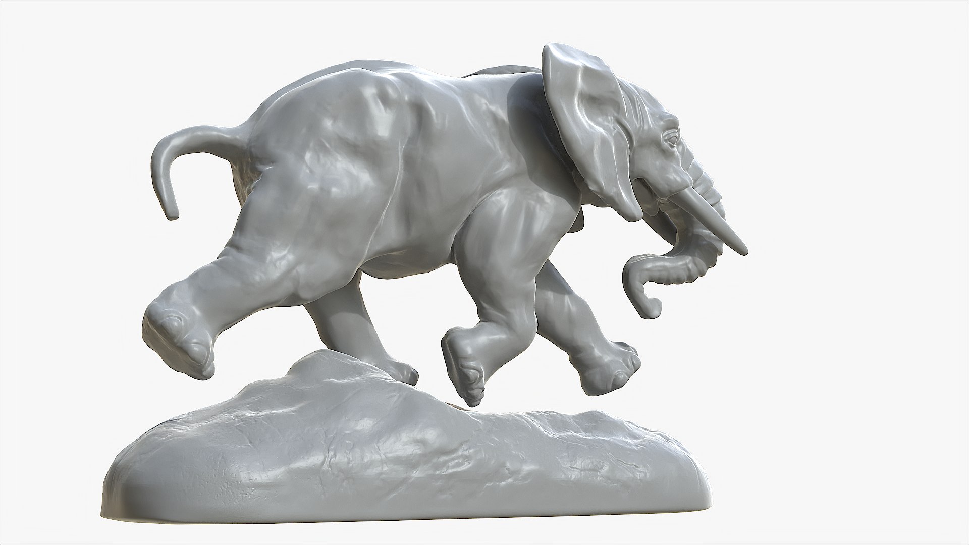 Printable Running Elephant 3D Model - TurboSquid 1924671