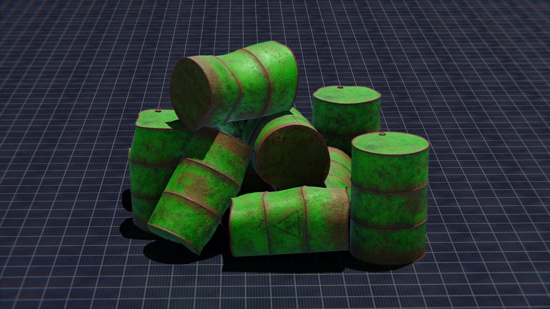 Toxic Waste Barrel 3D Model - TurboSquid 2452362