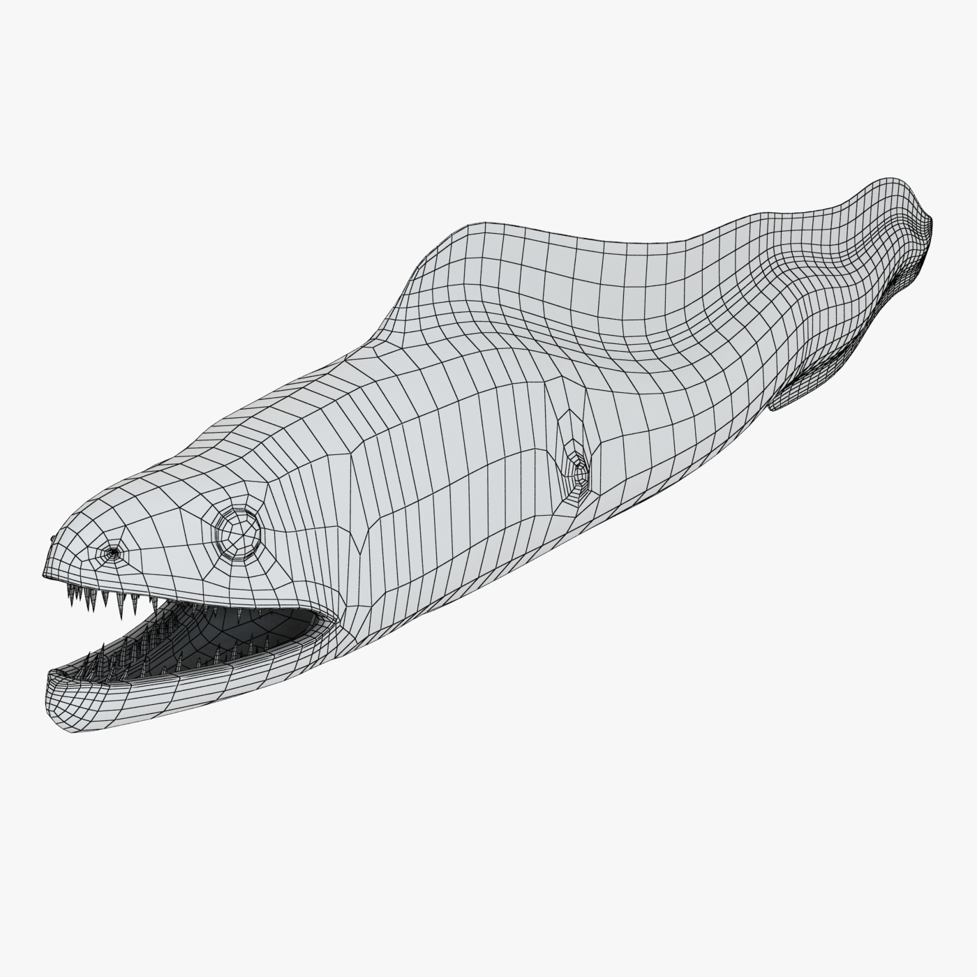 tesselata moray eel 3d max