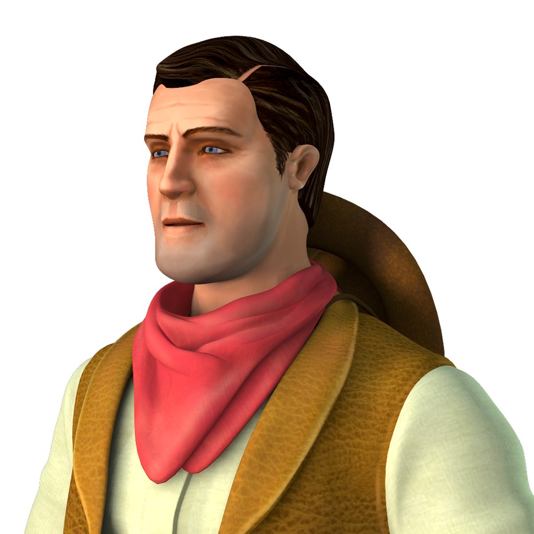 3D Gunfighter Clay Allison Man Model - TurboSquid 1202862