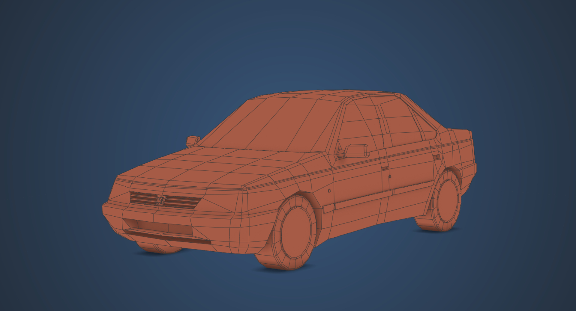 Peugeot 405 Glx - 3d Max