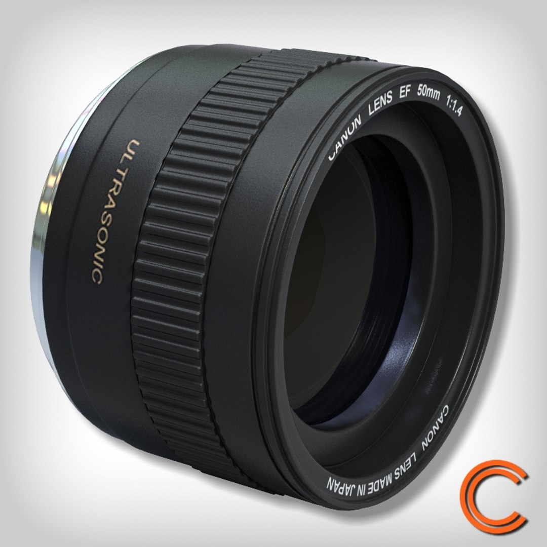 3d Model Lens Canon 50mm Fix