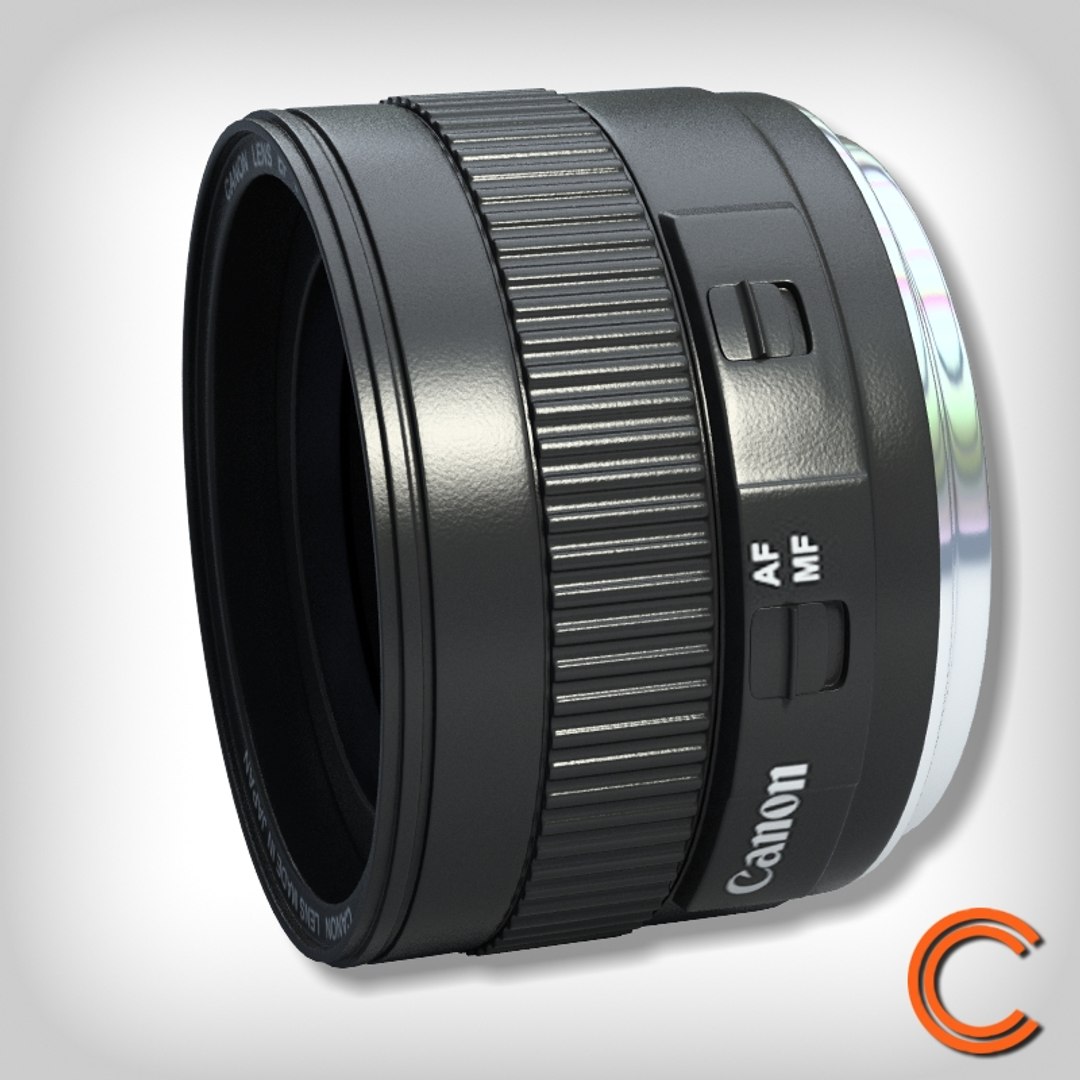 3d Model Lens Canon 50mm Fix