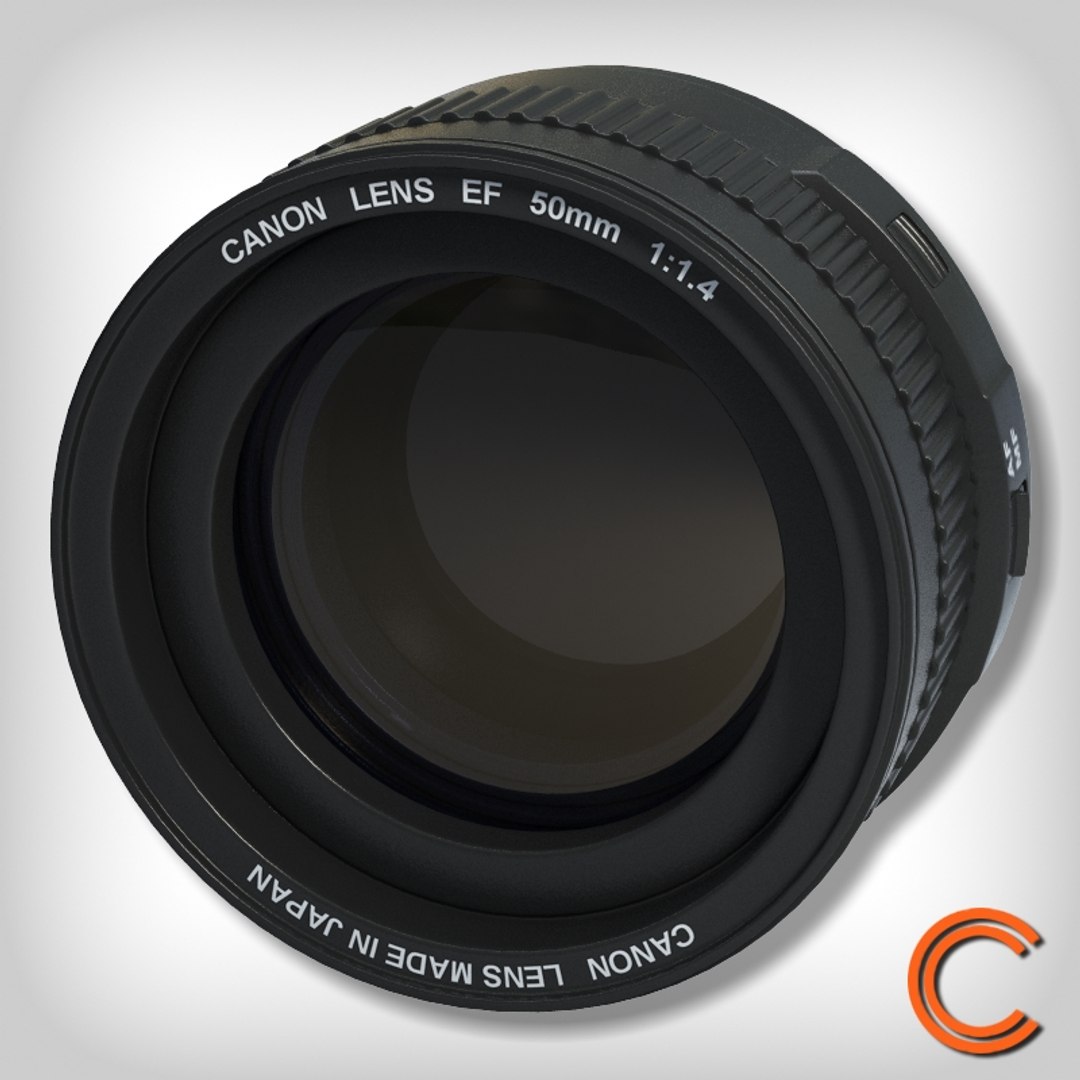 3d Model Lens Canon 50mm Fix