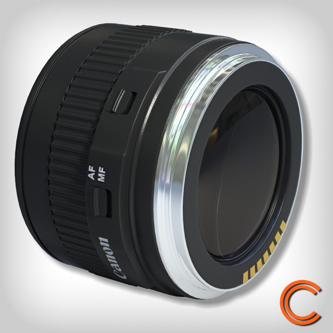 3d Model Lens Canon 50mm Fix