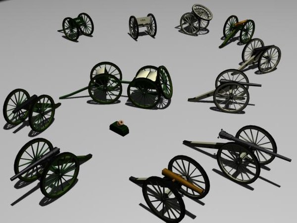 modelo 3d juego de coleccion de canon 3ds - TurboSquid 227807
