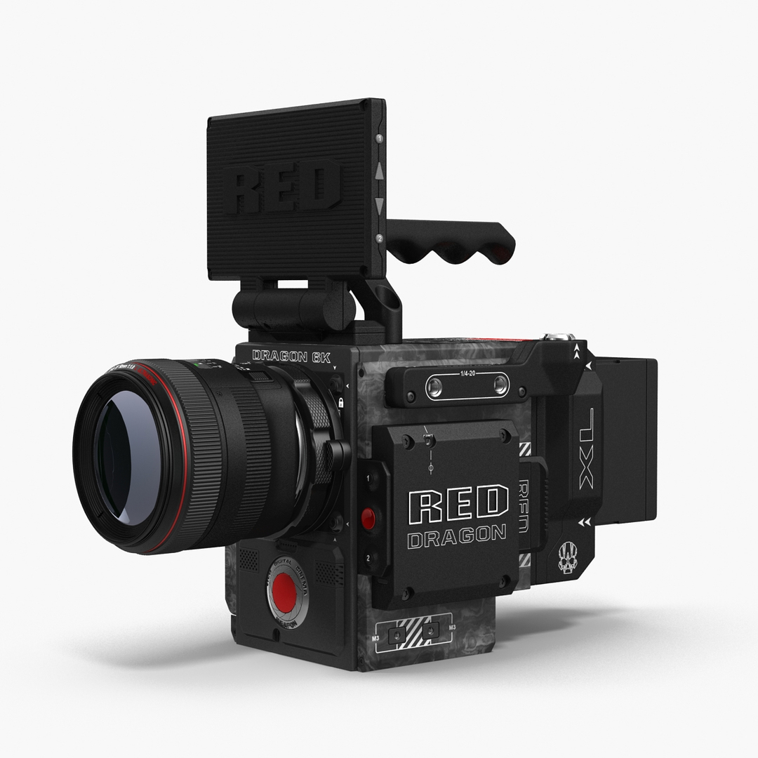 3d Model Movie Camera Red Weapon