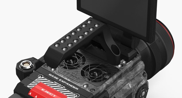 3d model movie camera red weapon