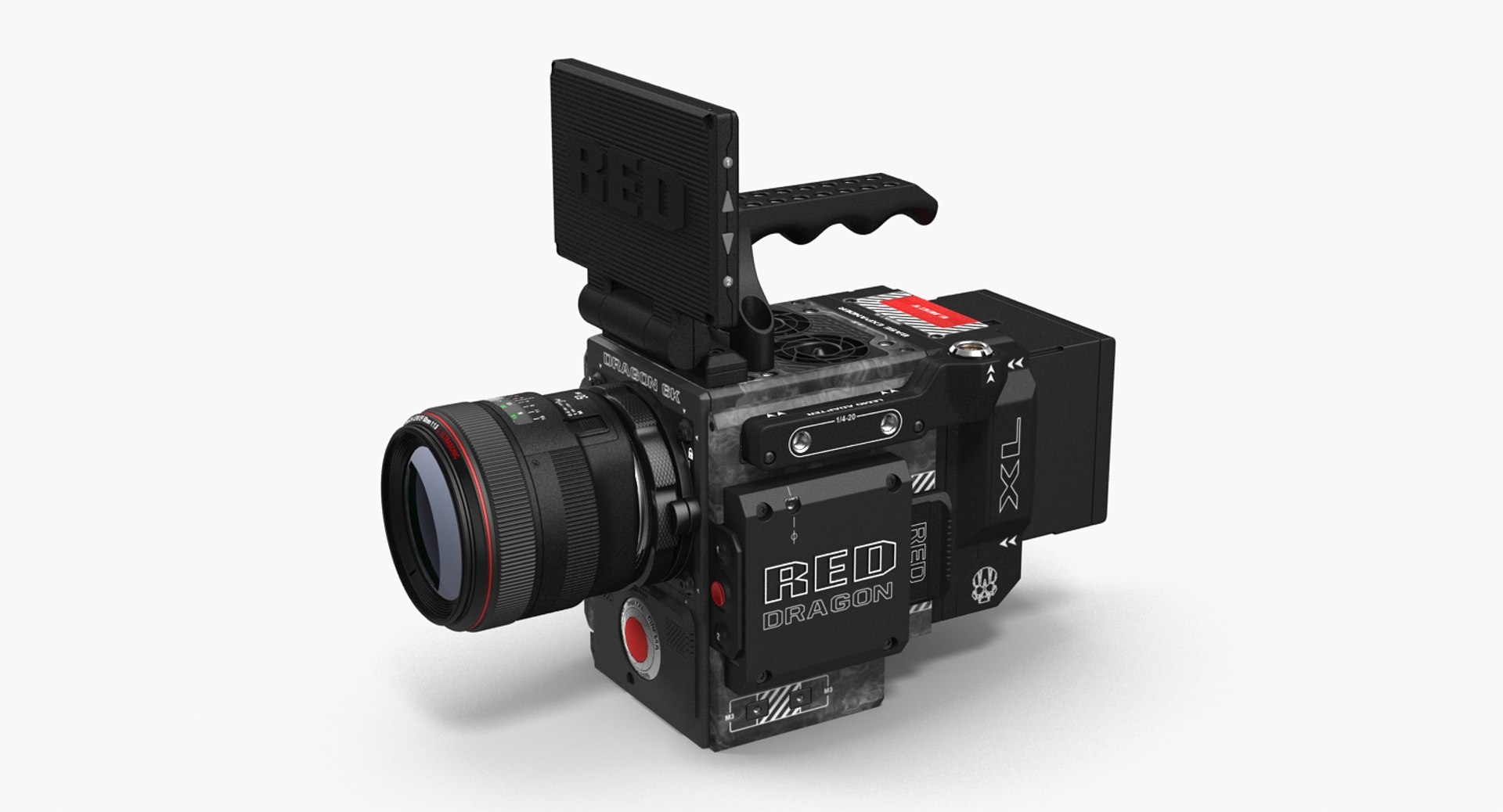 3d Model Movie Camera Red Weapon
