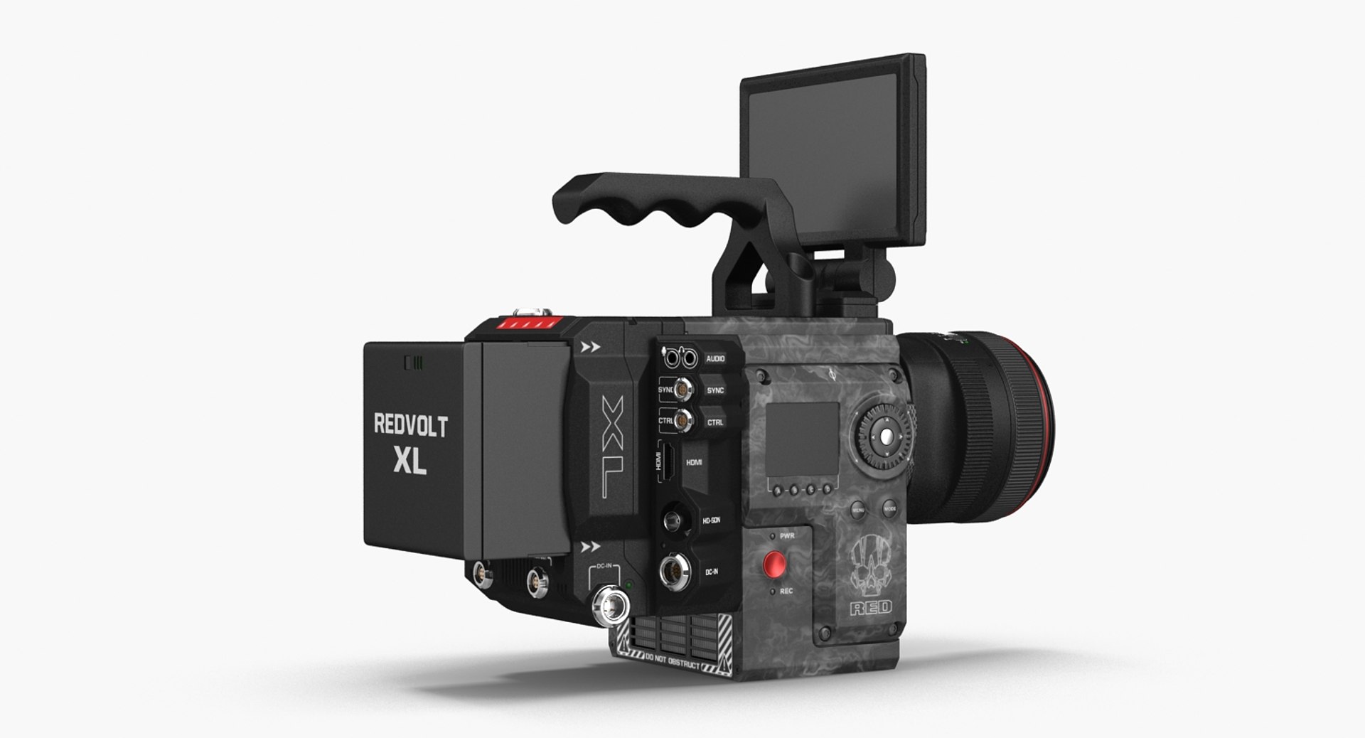 3d Model Movie Camera Red Weapon