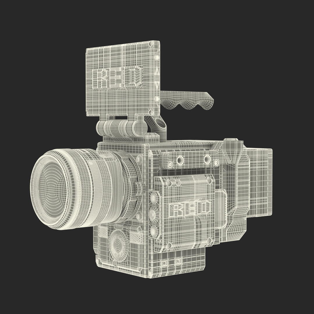 3d Model Movie Camera Red Weapon