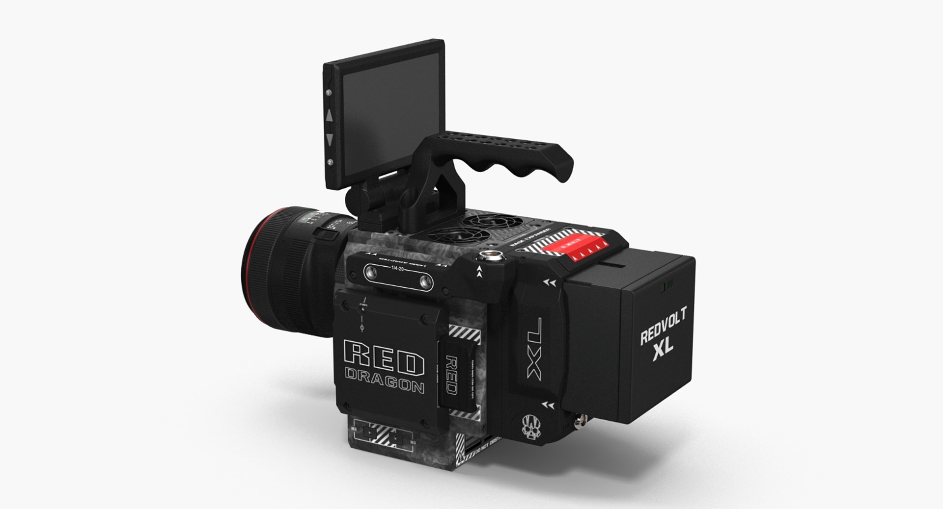 3d Model Movie Camera Red Weapon