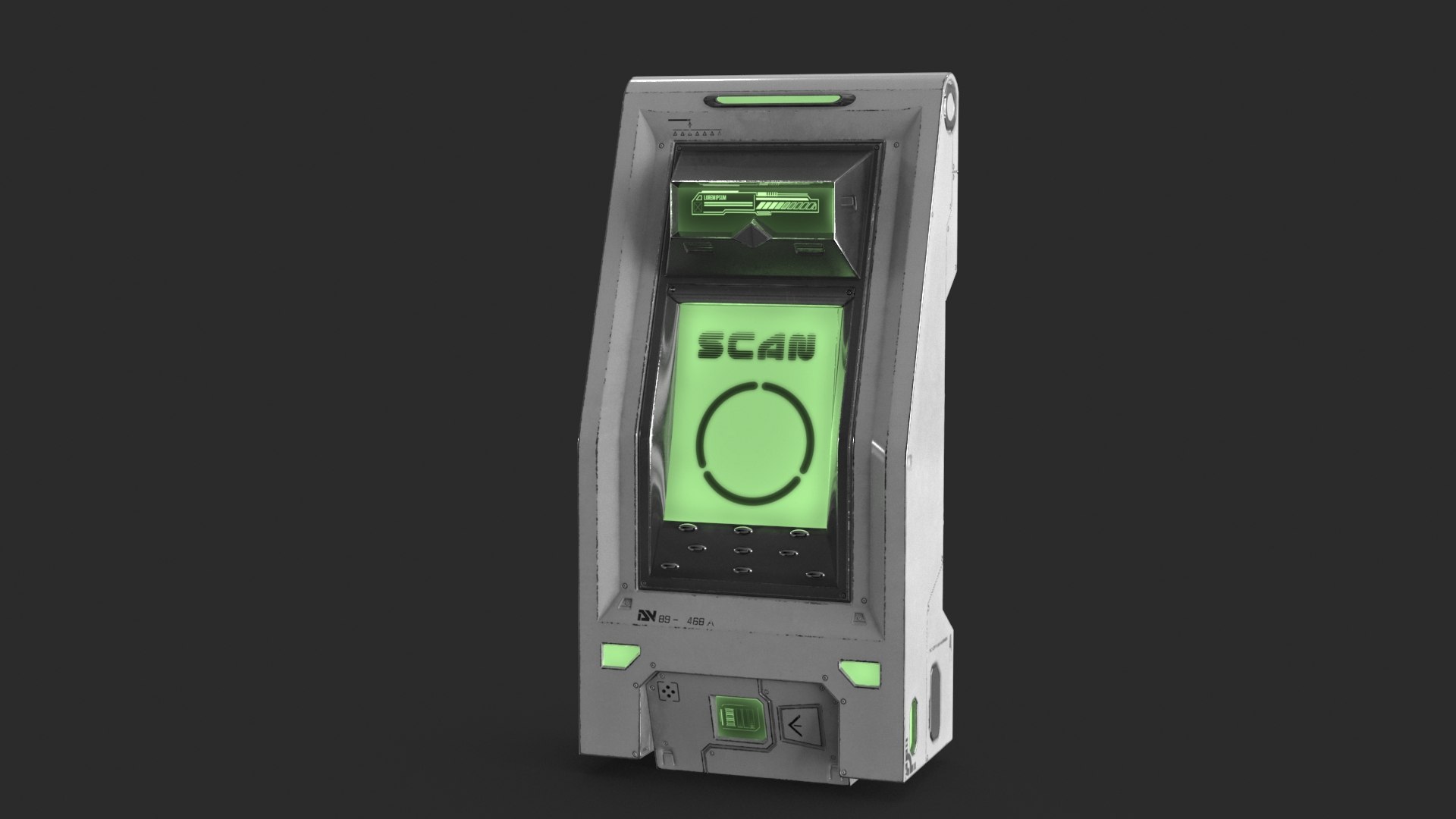 3D Model Sci Fi Scanner Display V2 - TurboSquid 2108042