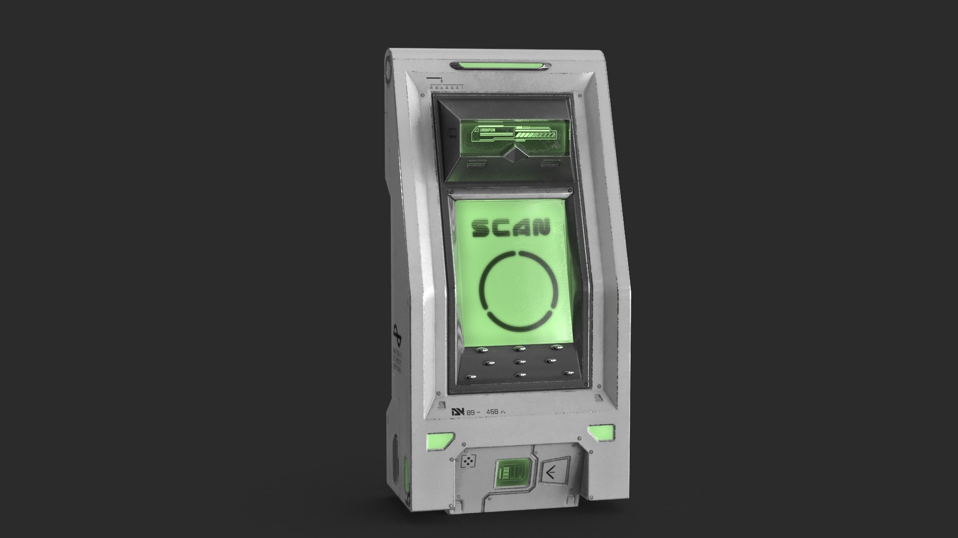 3D Model Sci Fi Scanner Display V2 - TurboSquid 2108042