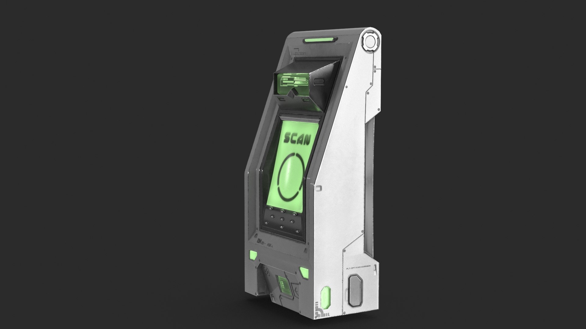 3D Model Sci Fi Scanner Display V2 - TurboSquid 2108042