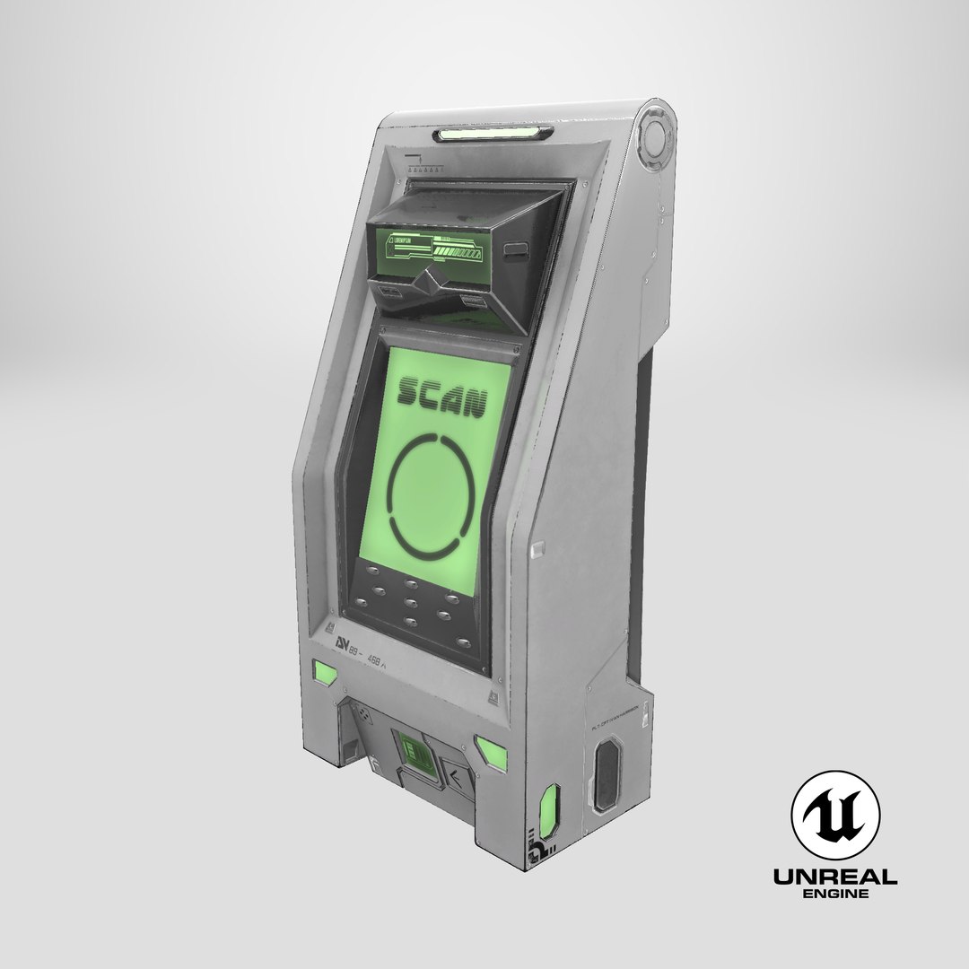 3D Model Sci Fi Scanner Display V2 - TurboSquid 2108042