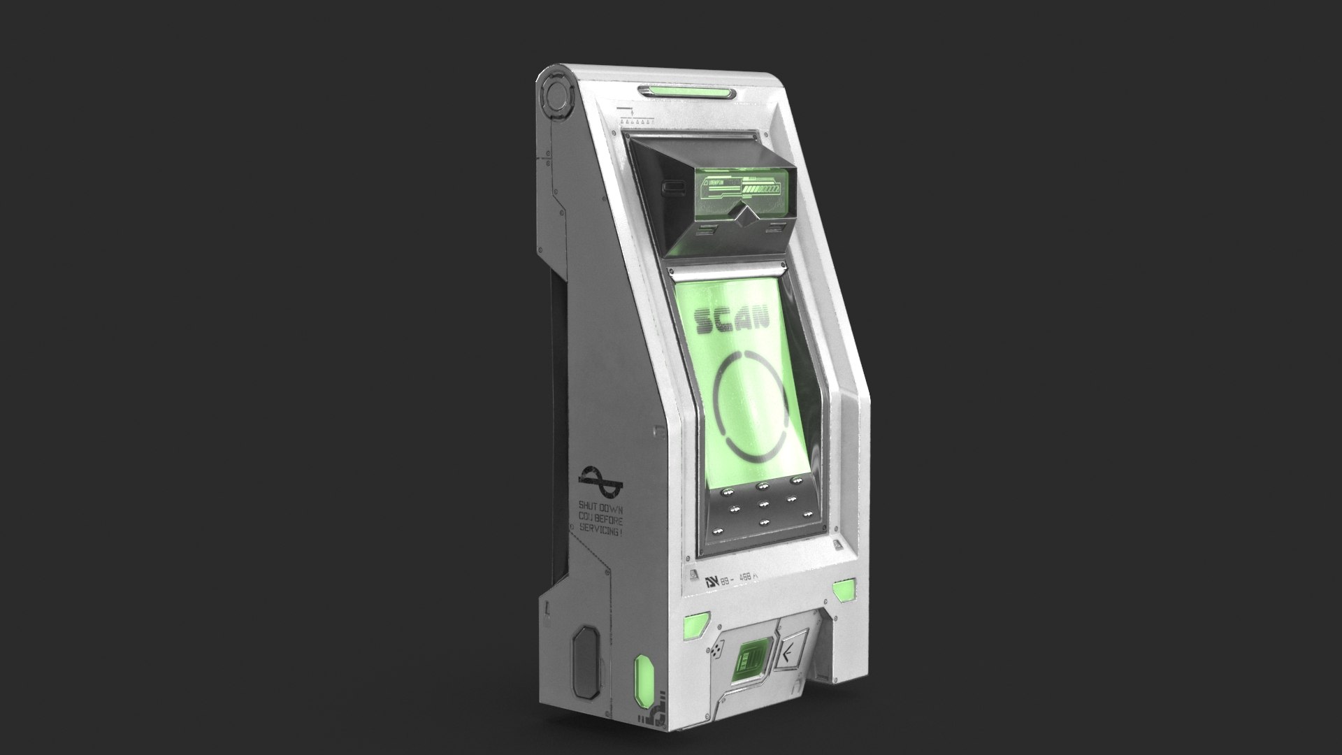 3D Model Sci Fi Scanner Display V2 - TurboSquid 2108042