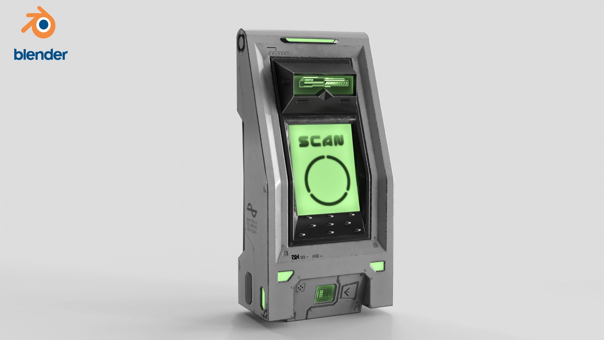 3D Model Sci Fi Scanner Display V2 - TurboSquid 2108042