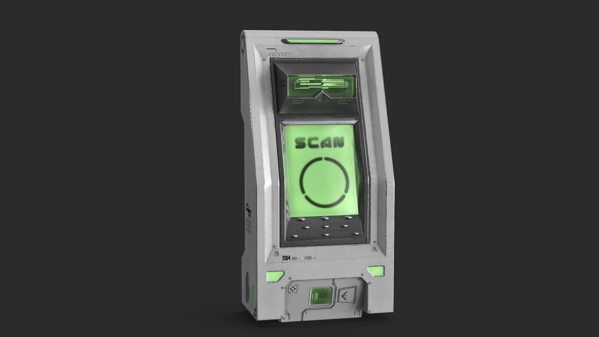 3D Model Sci Fi Scanner Display V2 - TurboSquid 2108042
