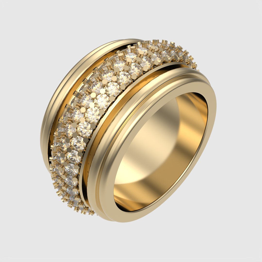 3D Model Rotating Gemstone Ring JDBCo - TurboSquid 2343955