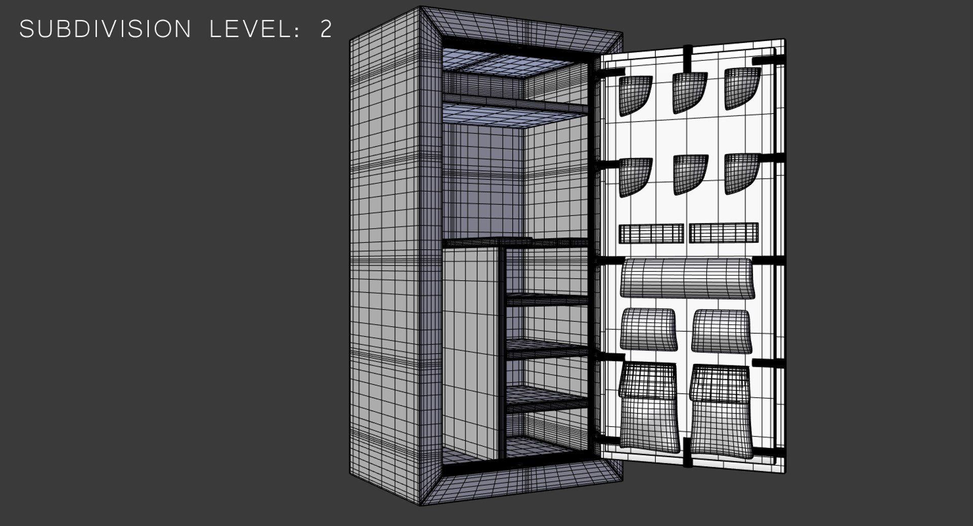 executive vault rigged 3d model