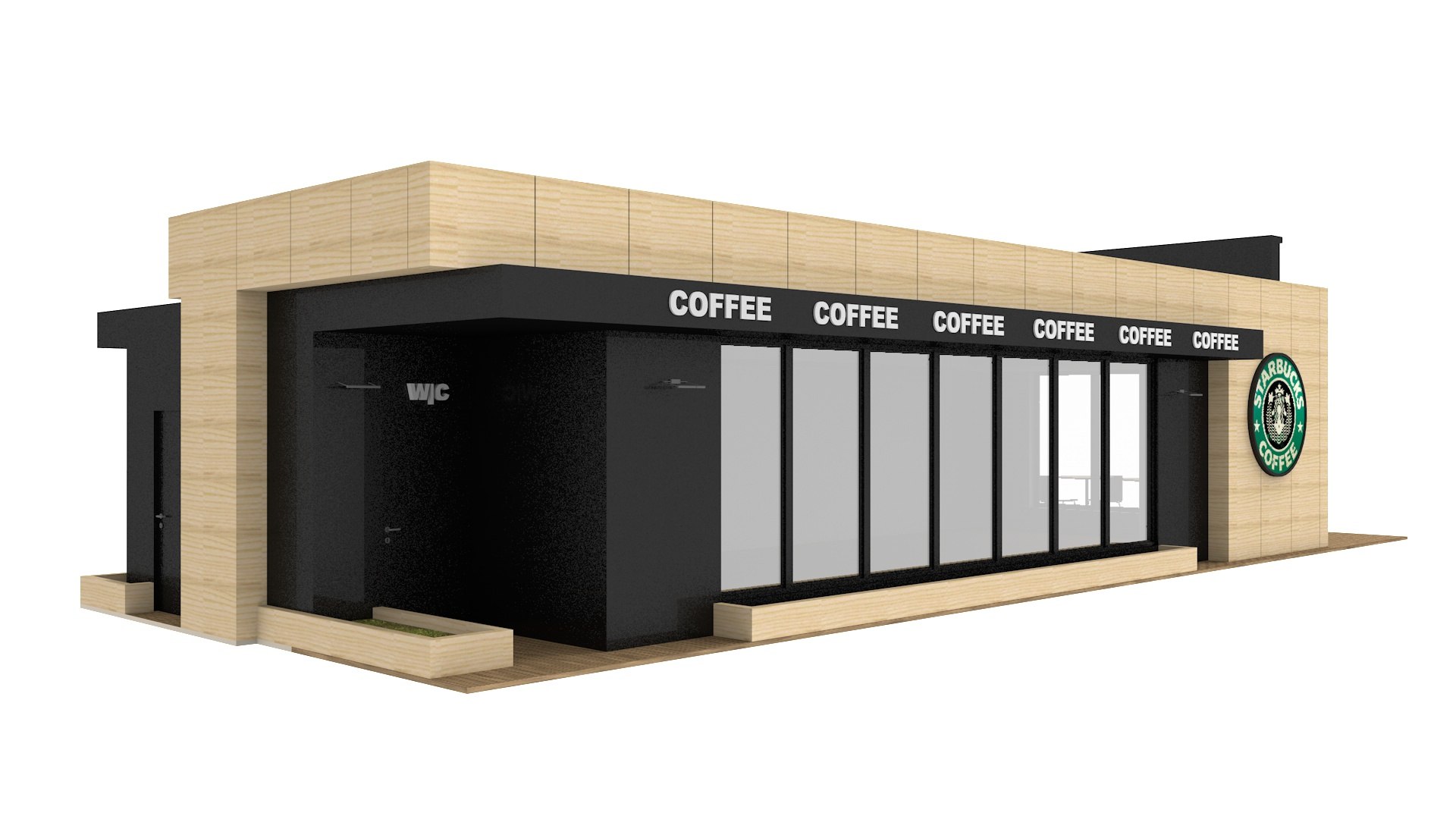 3D Coffee Shop Starbucks Cafe Model - TurboSquid 1581710