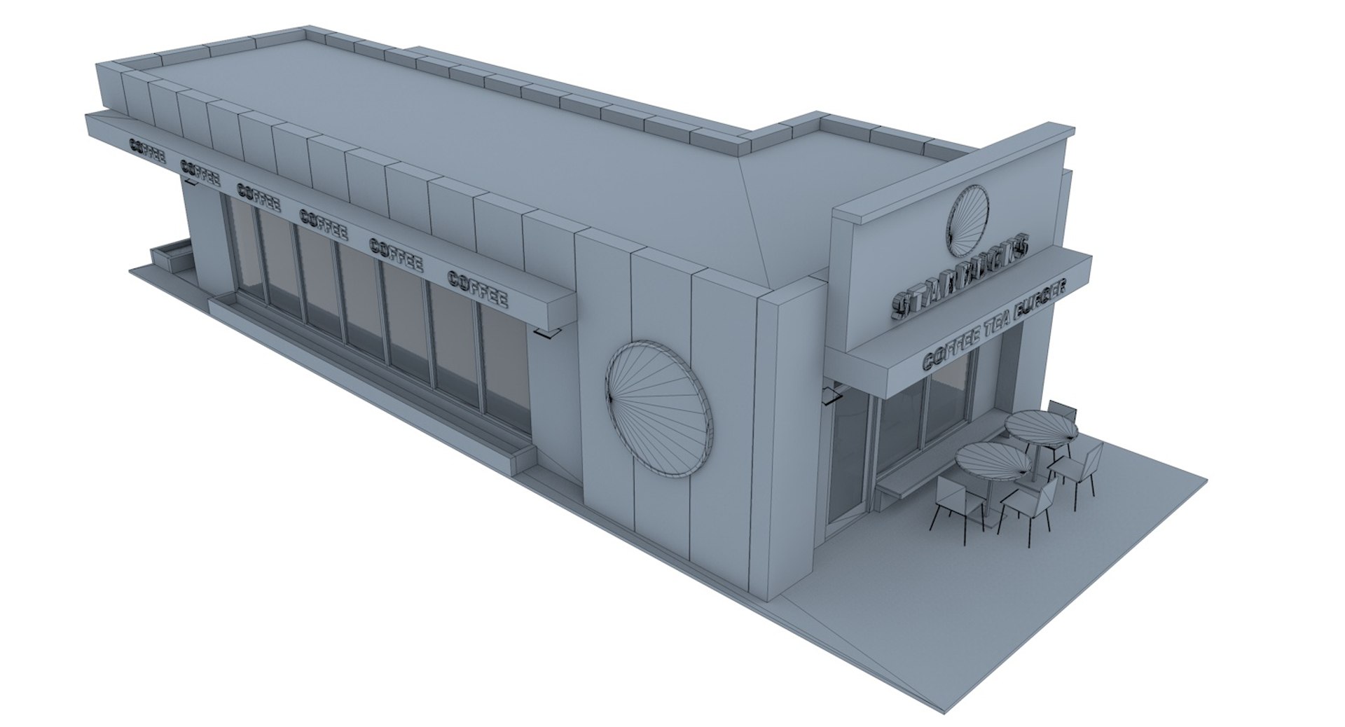 3D Coffee Shop Starbucks Cafe Model - TurboSquid 1581710