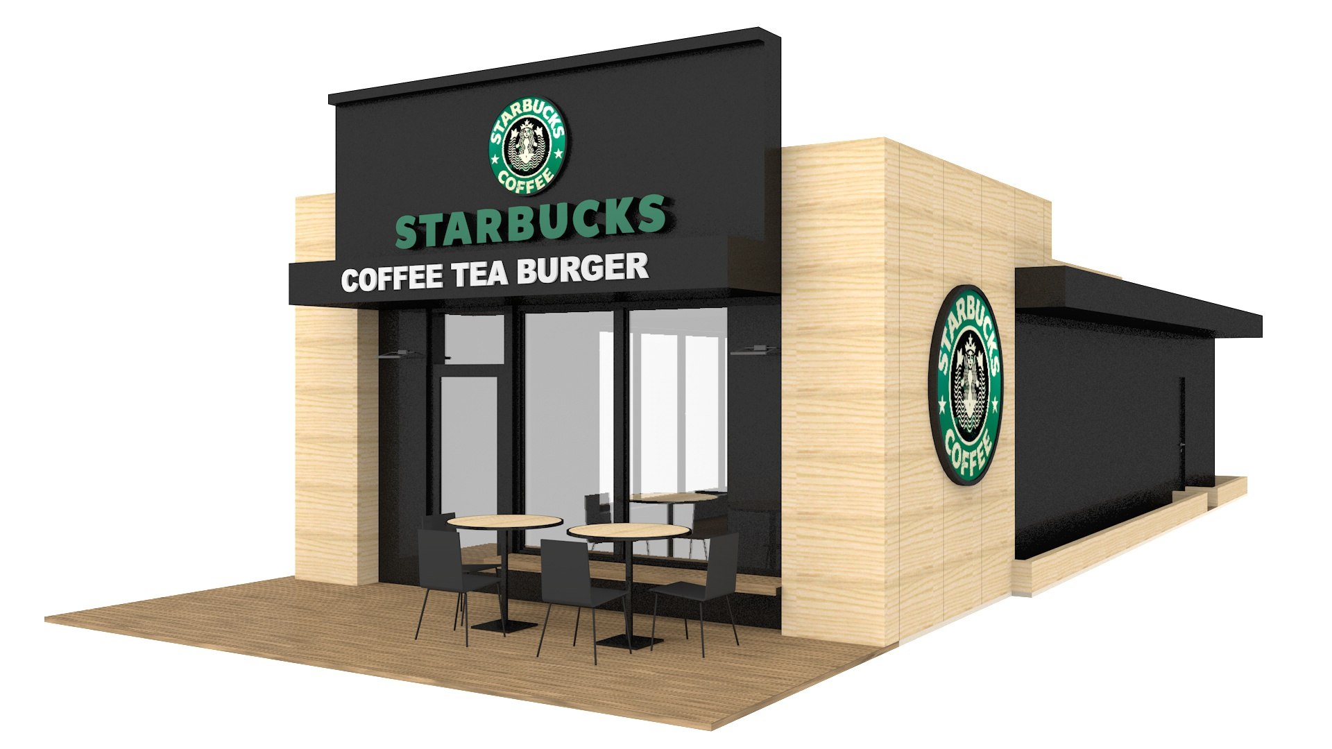 3D Coffee Shop Starbucks Cafe Model - TurboSquid 1581710