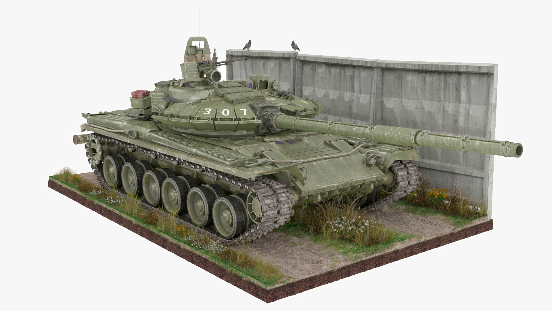 3D T-80BVM - TurboSquid 2249718