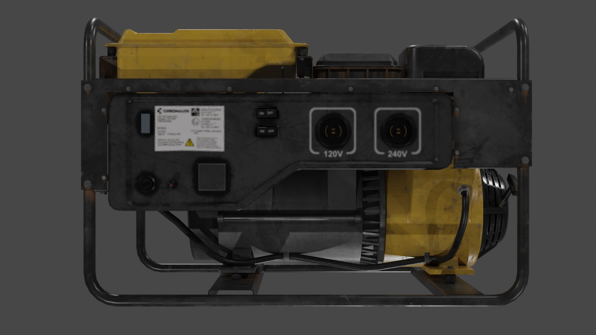 Generator Electricity Power Unit 3D Model - TurboSquid 2400840