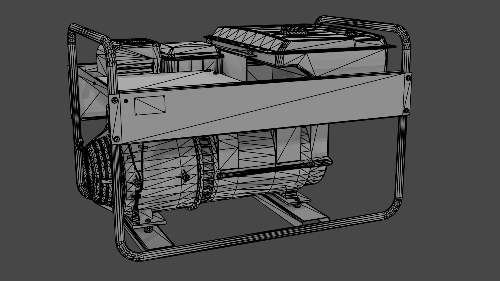 Generator Electricity Power Unit 3D Model - TurboSquid 2400840