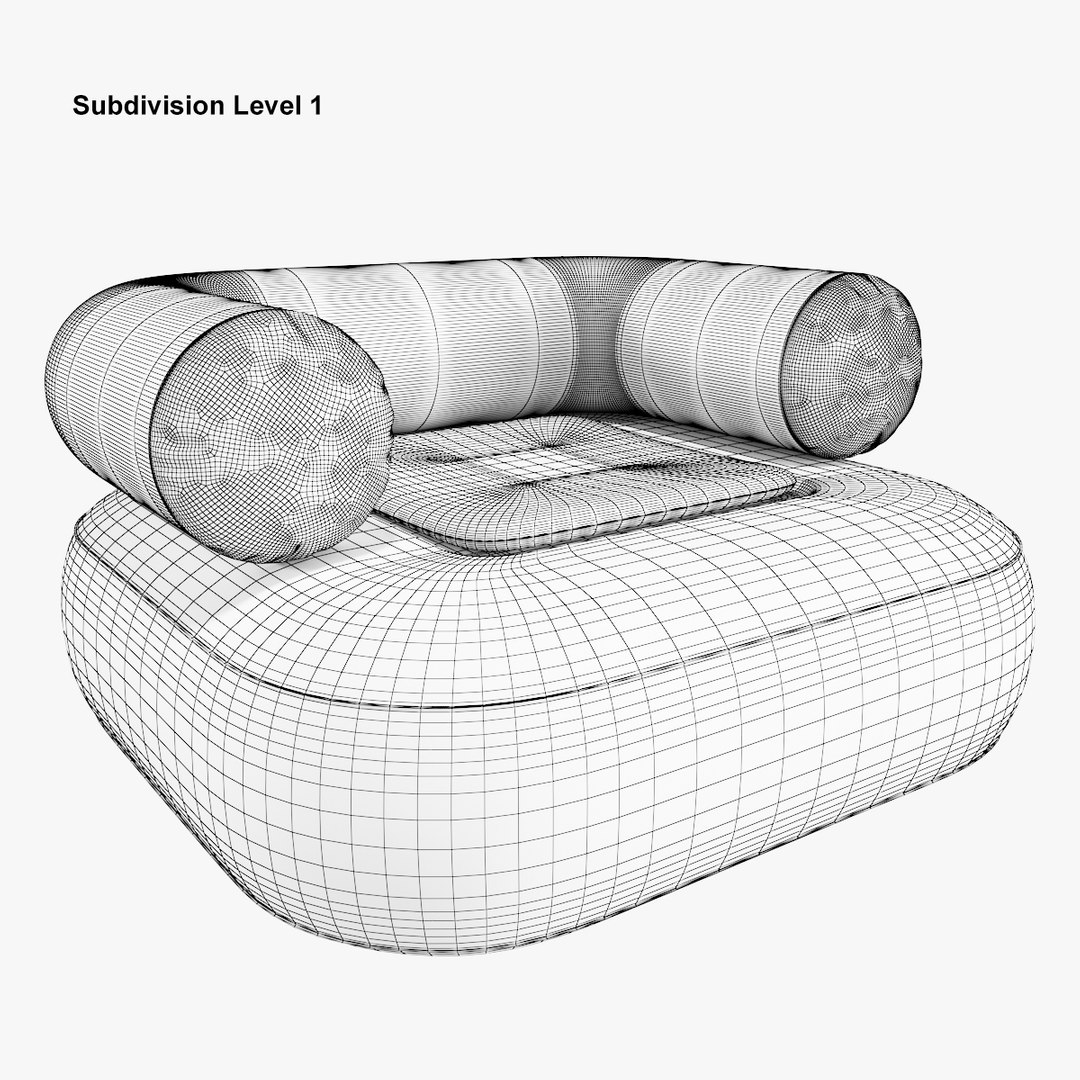 Axion Chillout Inflatable Furniture 3D Model - TurboSquid 1310305