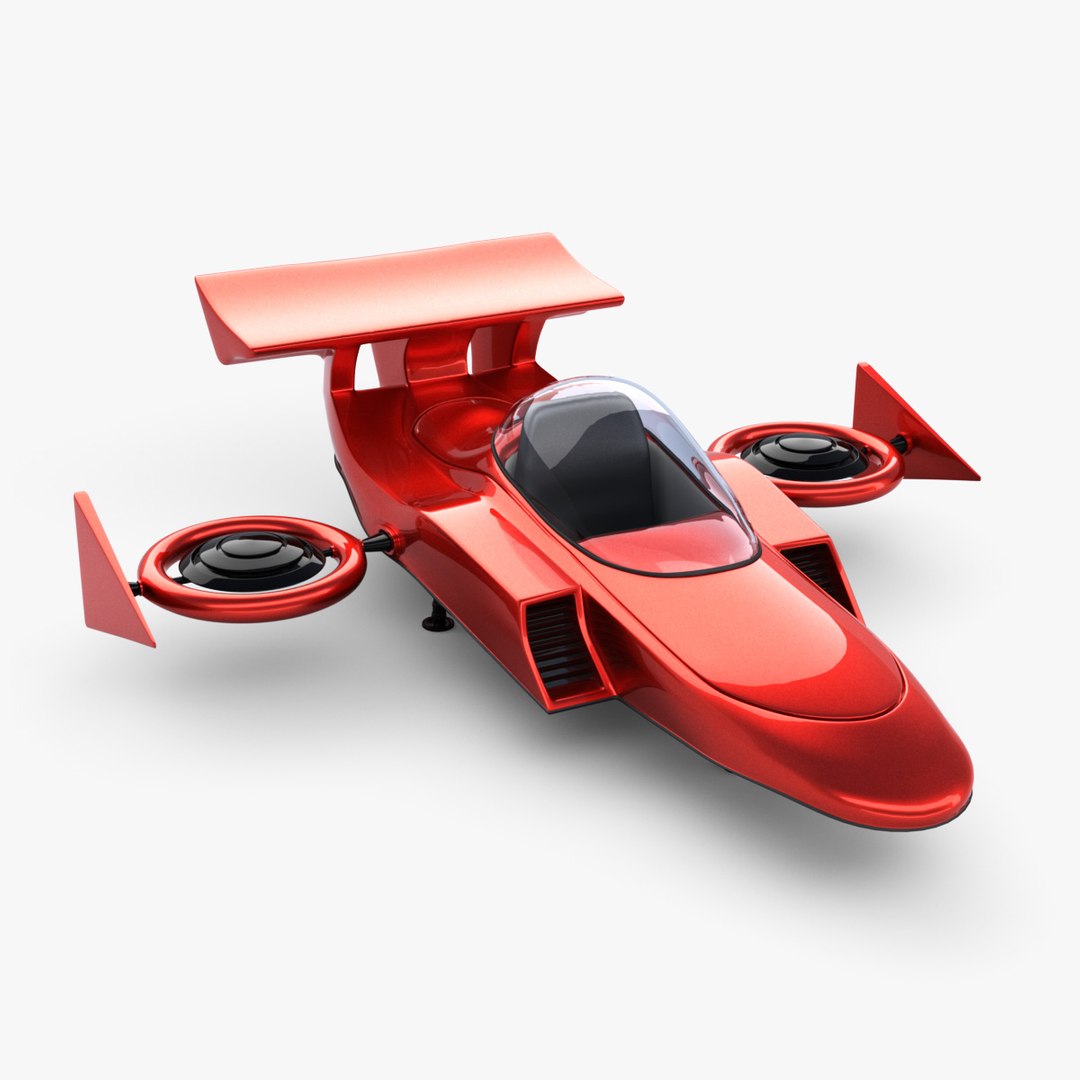 3d Future Space Racing Ship Model