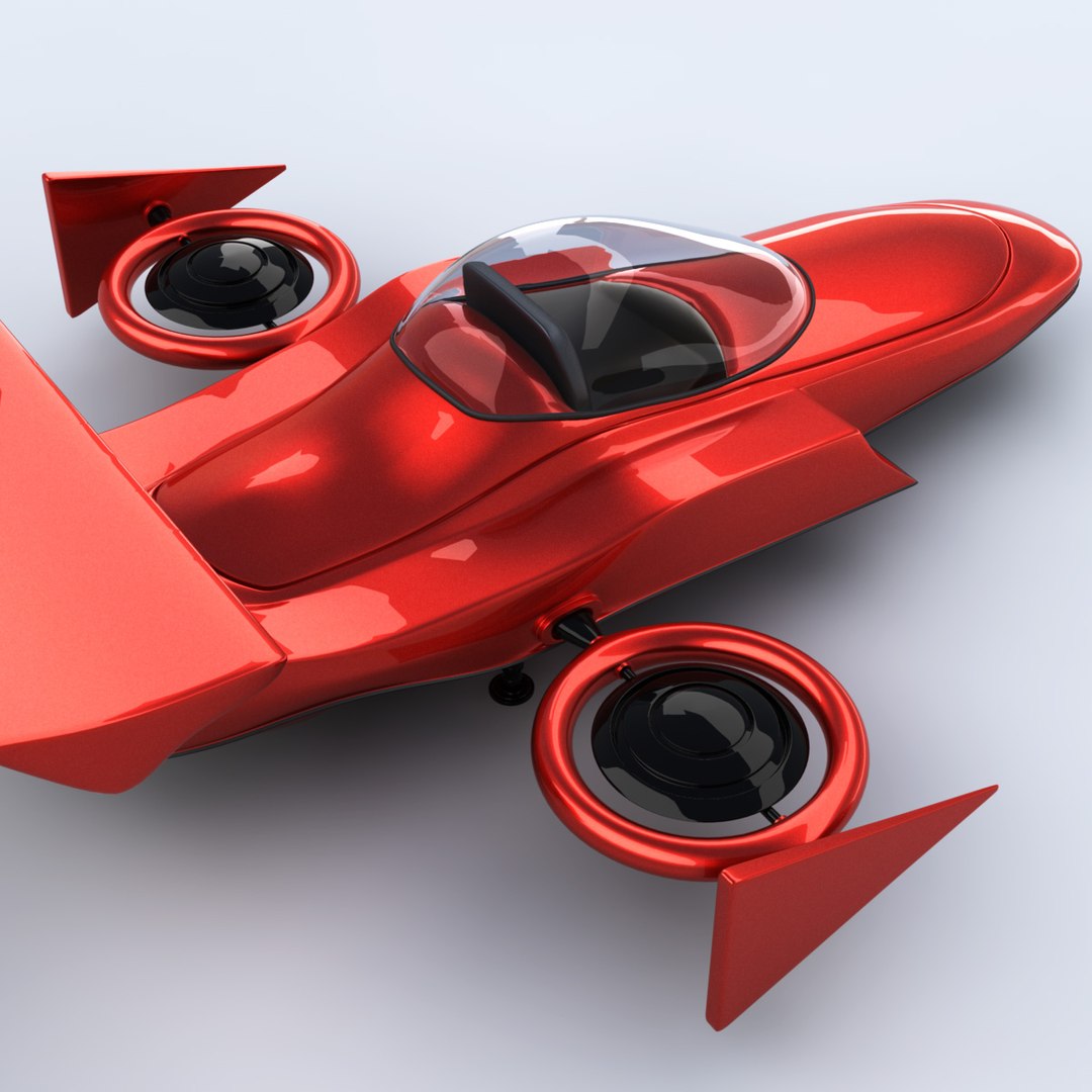 3d Future Space Racing Ship Model