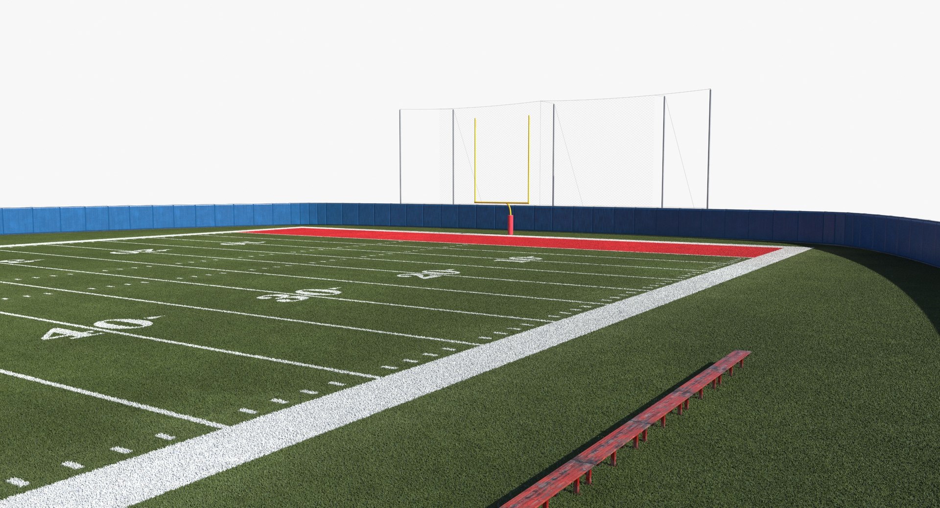 3D football field model - TurboSquid 1583956